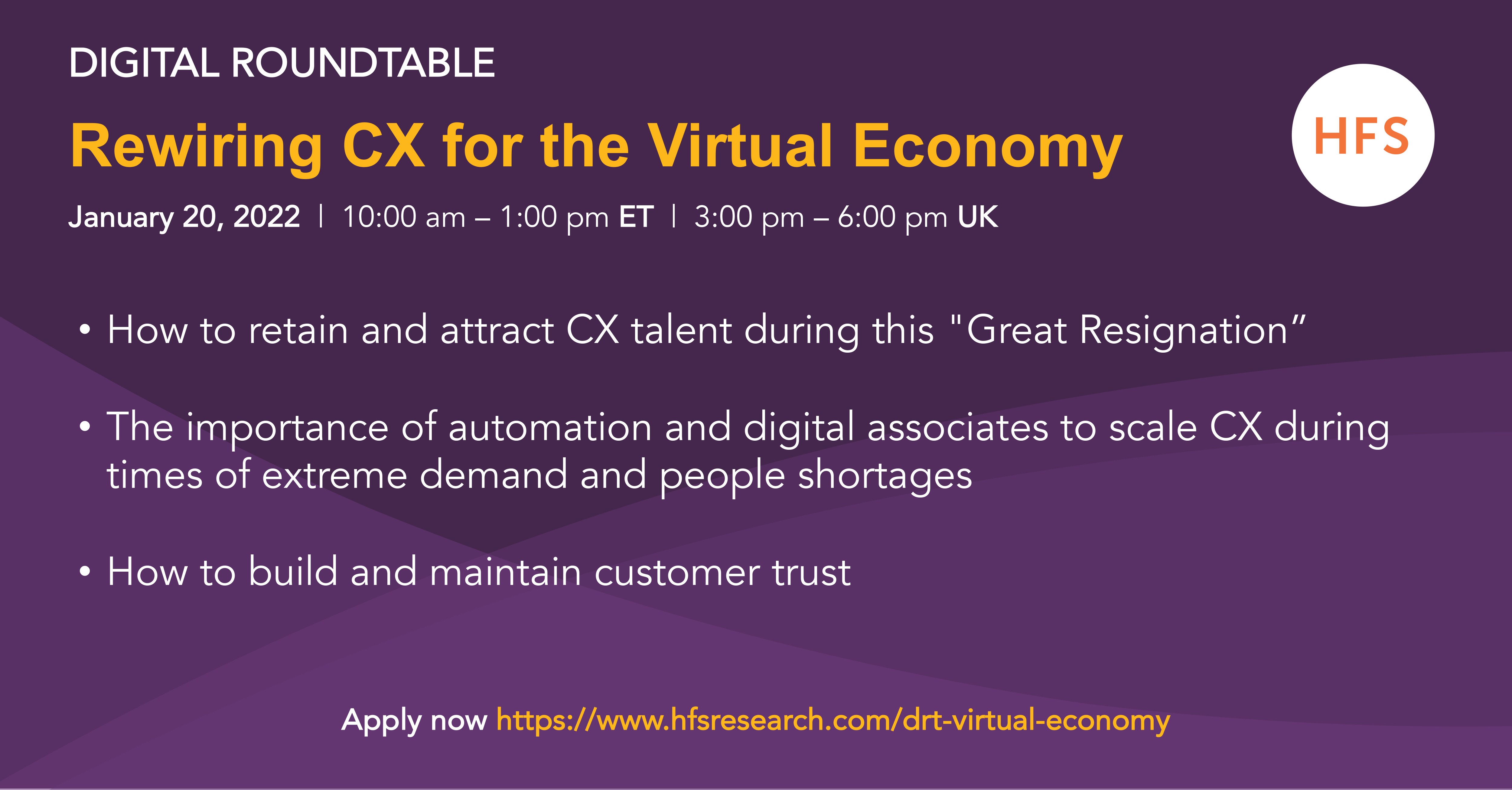 Re-wiring the customer experience for the Virtual Economy - HFS Research