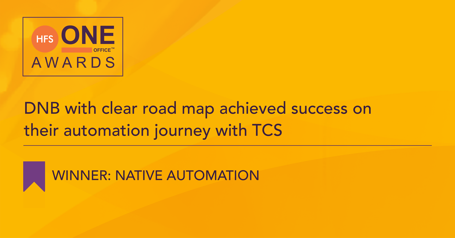 DNB in partnership with TCS - HFS Research