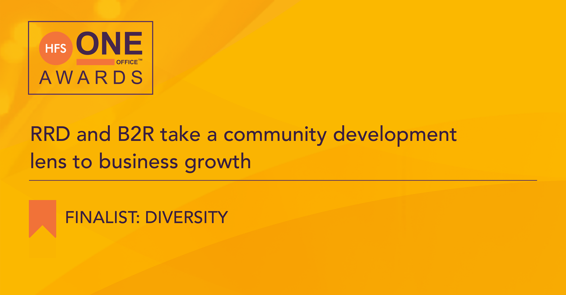 RRD GO Creative in partnership with B2R (Business-To-Rural) - HFS Research