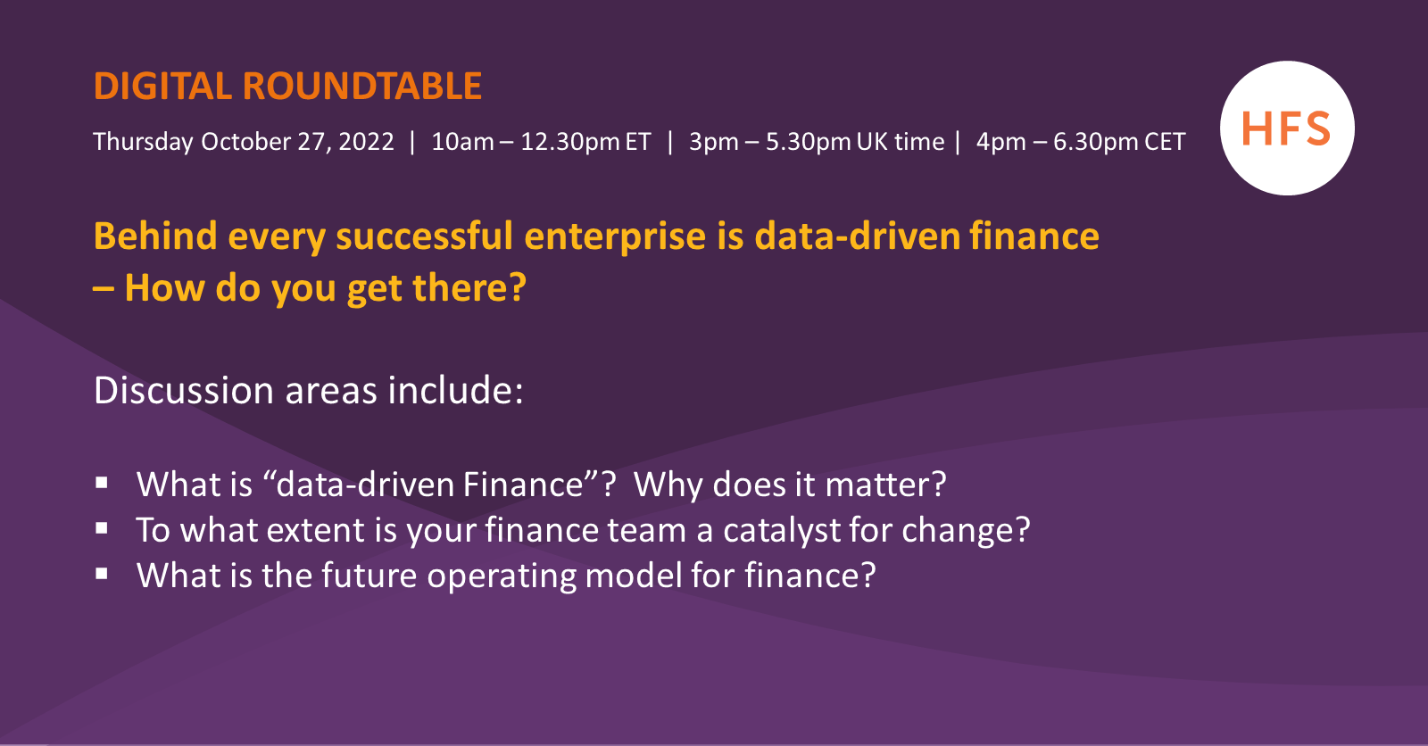 Behind every successful enterprise is data-driven finance. How do you ...