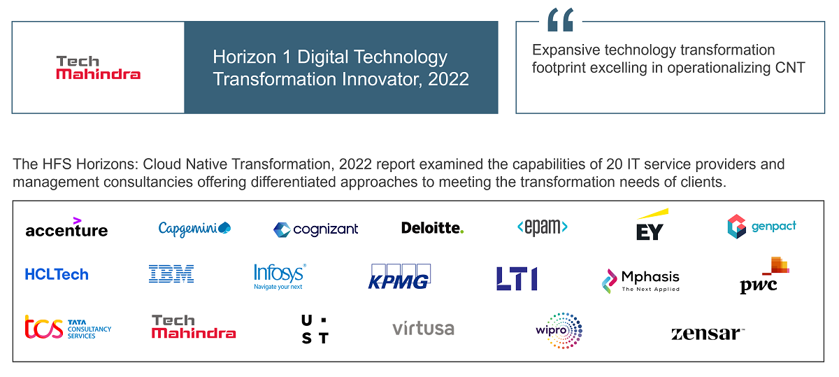 Tech Mahindra: Cloud Native Transformation Services Capabilities, 2022 ...