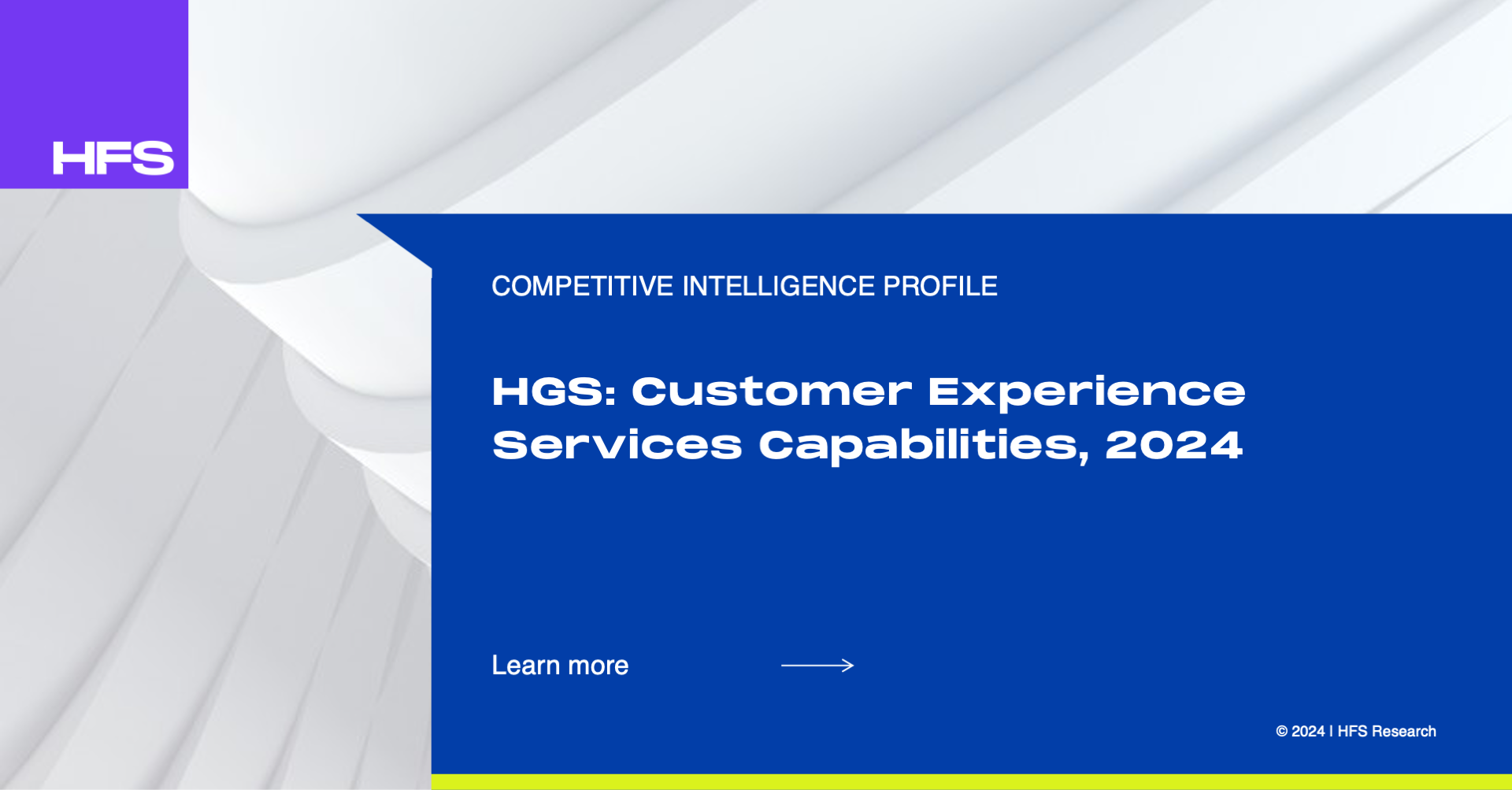 HGS: Customer Experience Services Capabilities, 2024 - HFS Research HGS: Customer Experience Services Capabilities, 2024 - HFS Research