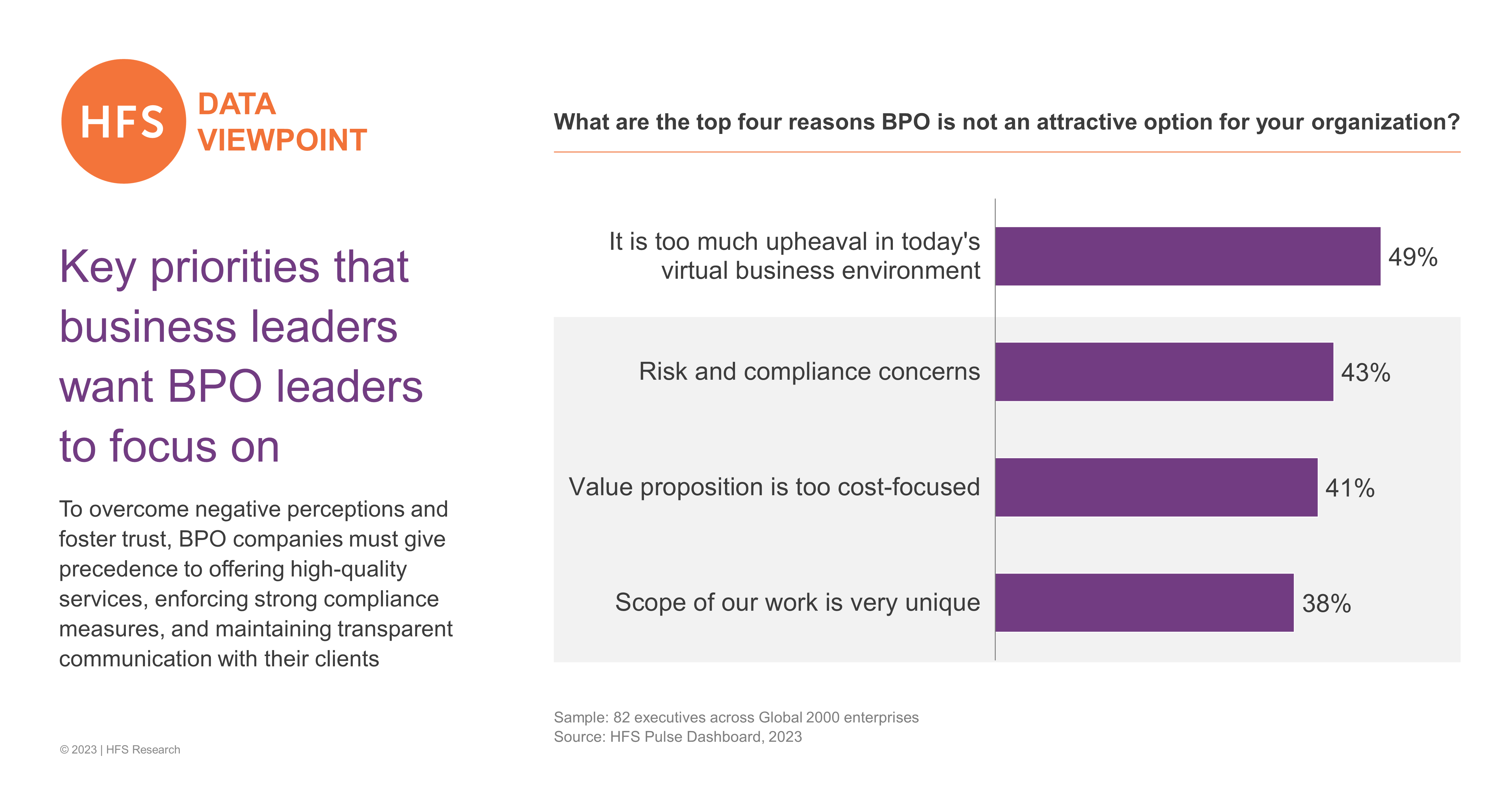 Key priorities that business leaders want BPO leaders to focus on - HFS Research