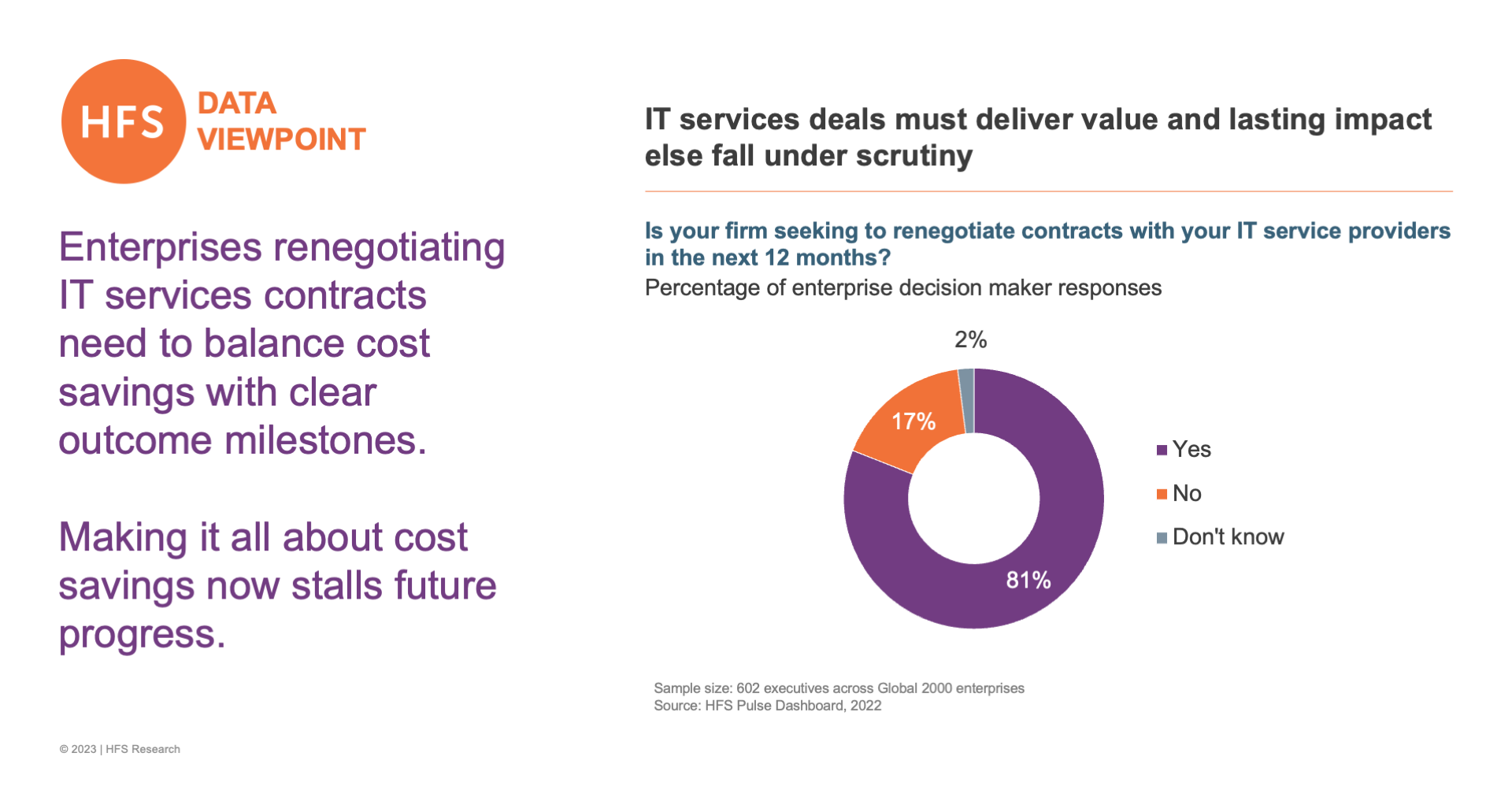 IT services deals must deliver value and lasting impact else fall under ...