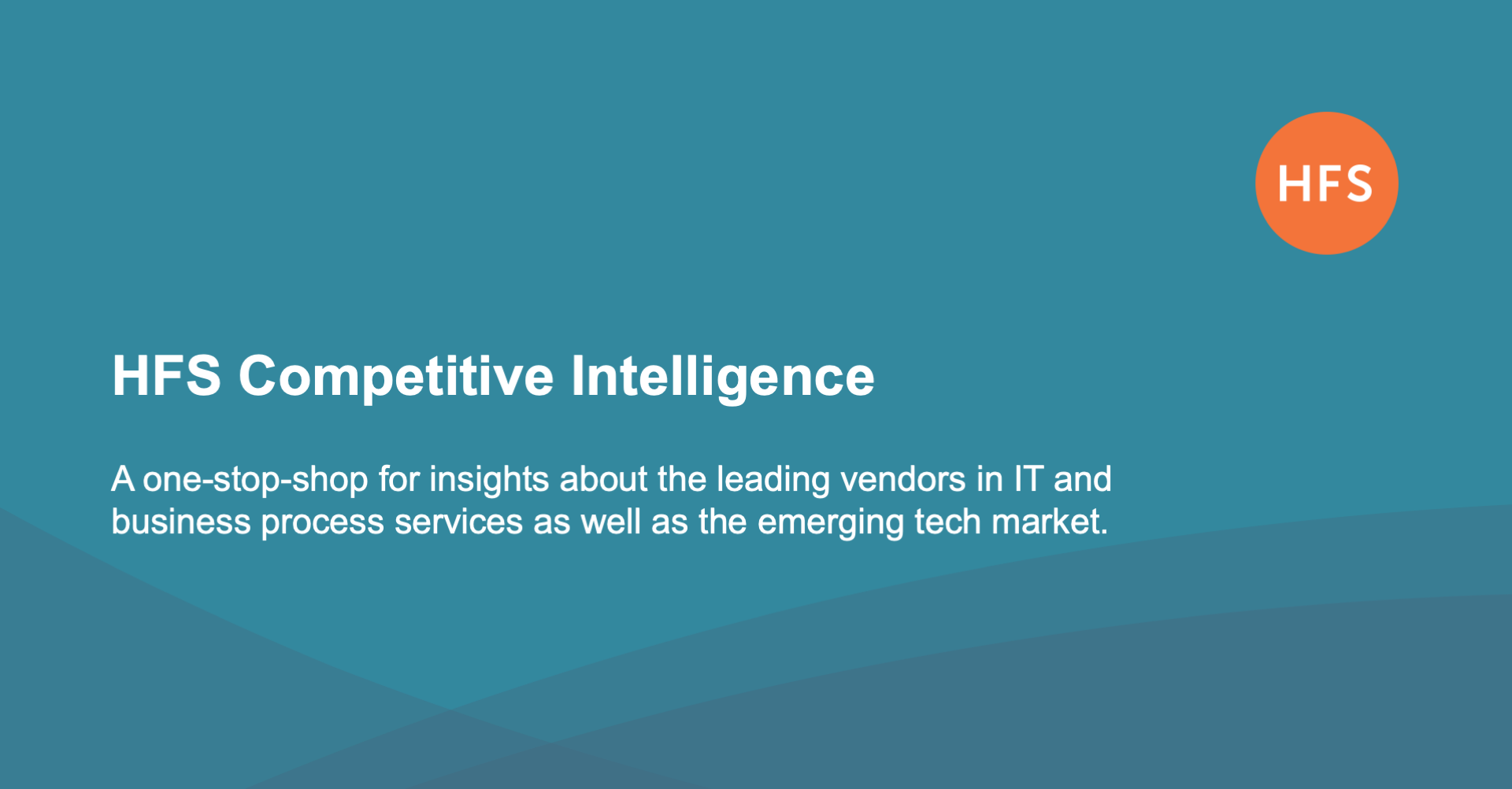 Competitive Intelligence - HFS Research
