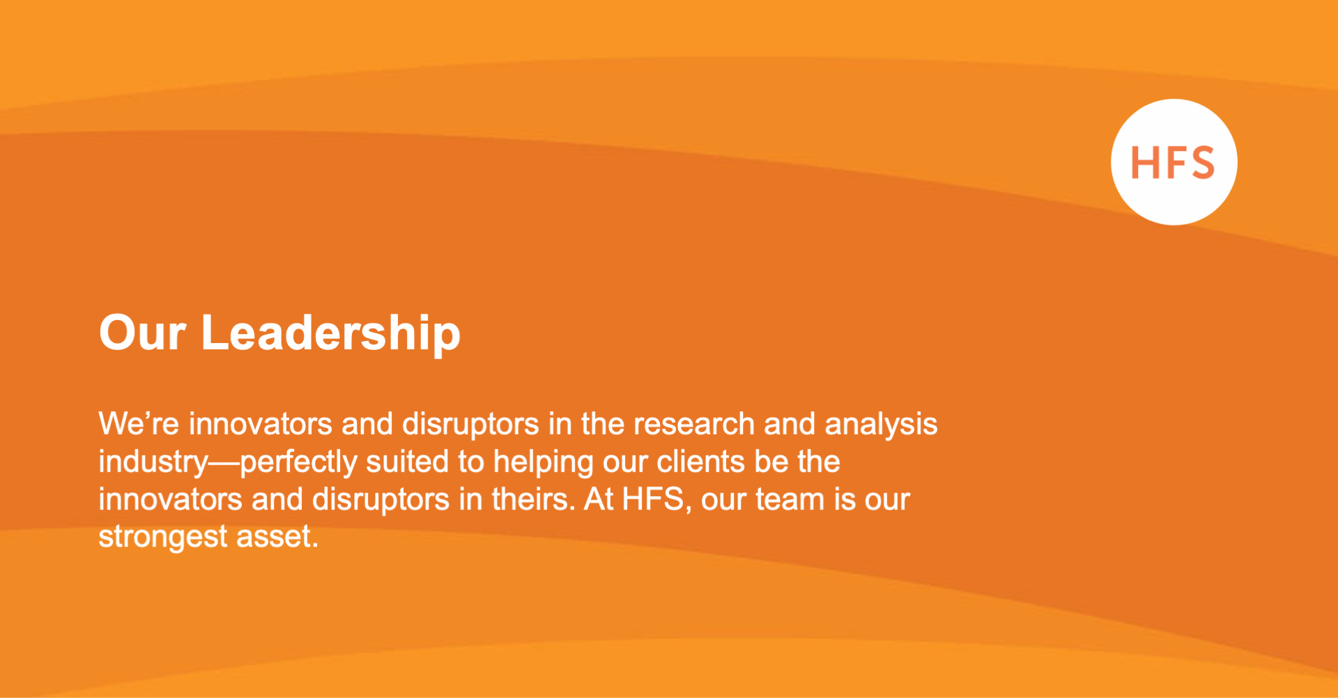 Meet the Team - HFS Research