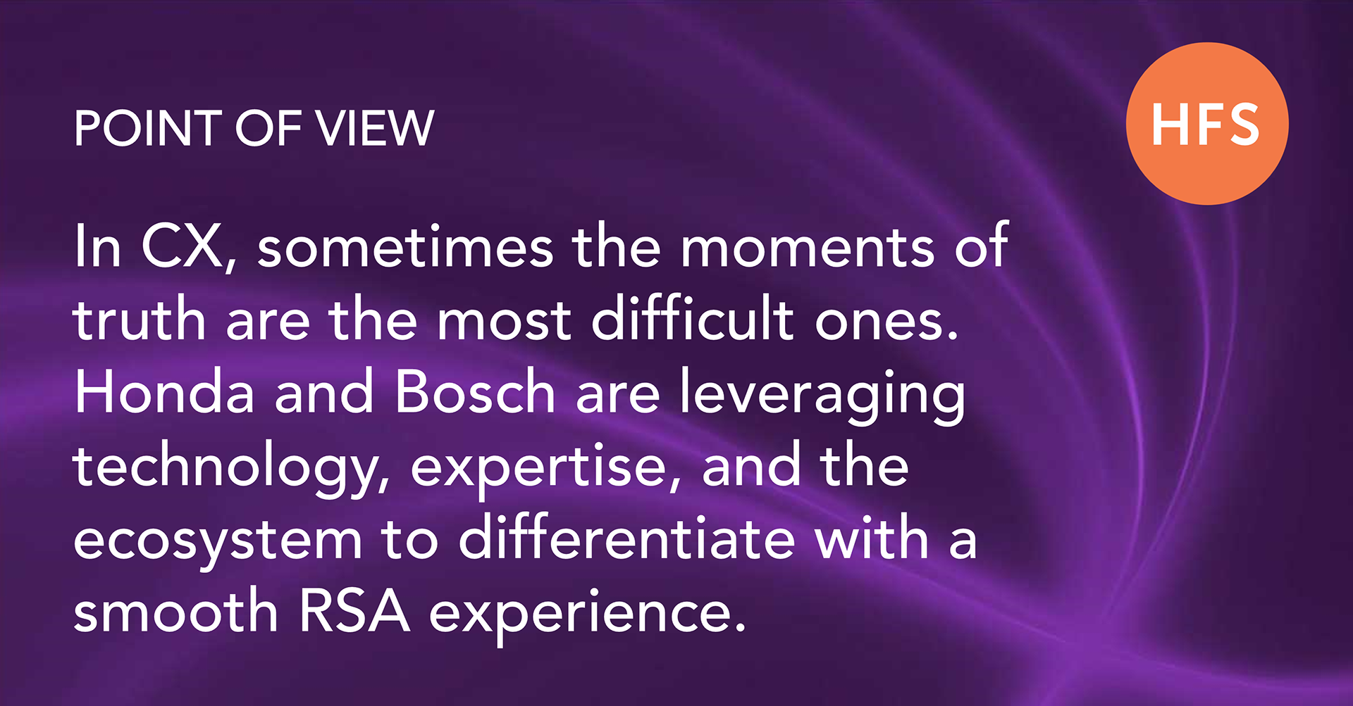 Honda’s digital assistance smooths CX during roadside distress - HFS ...