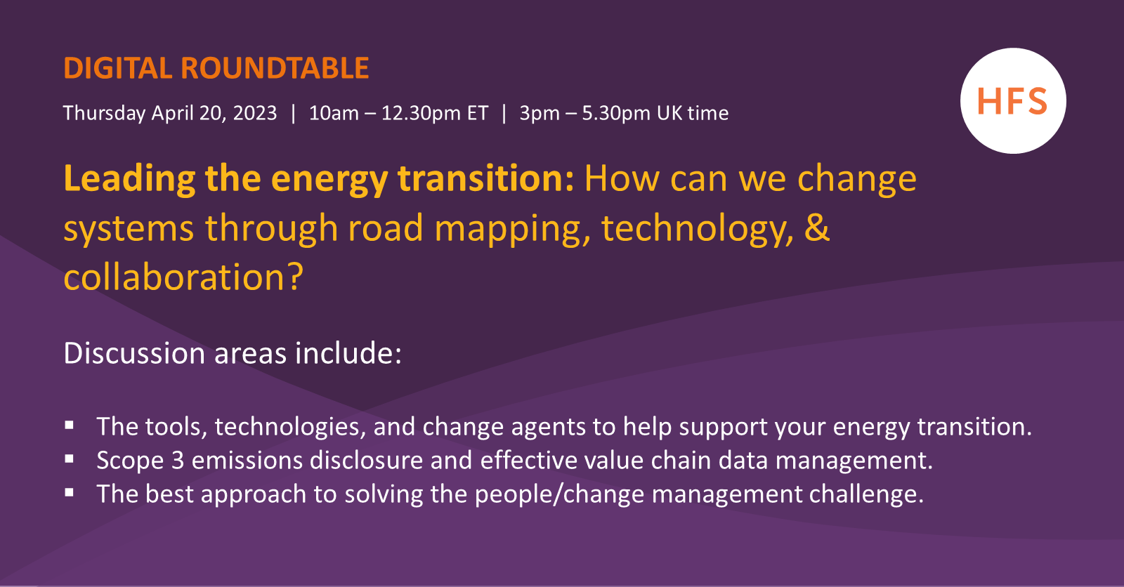 HFS Digital Roundtables - HFS Research