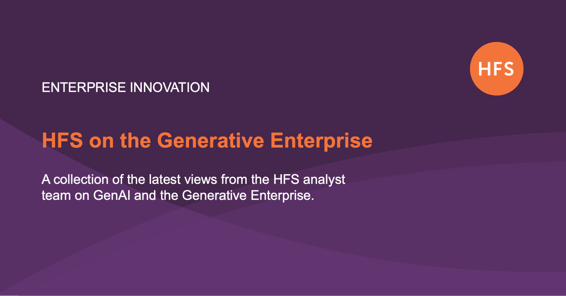 Generative Enterprise Hfs Research